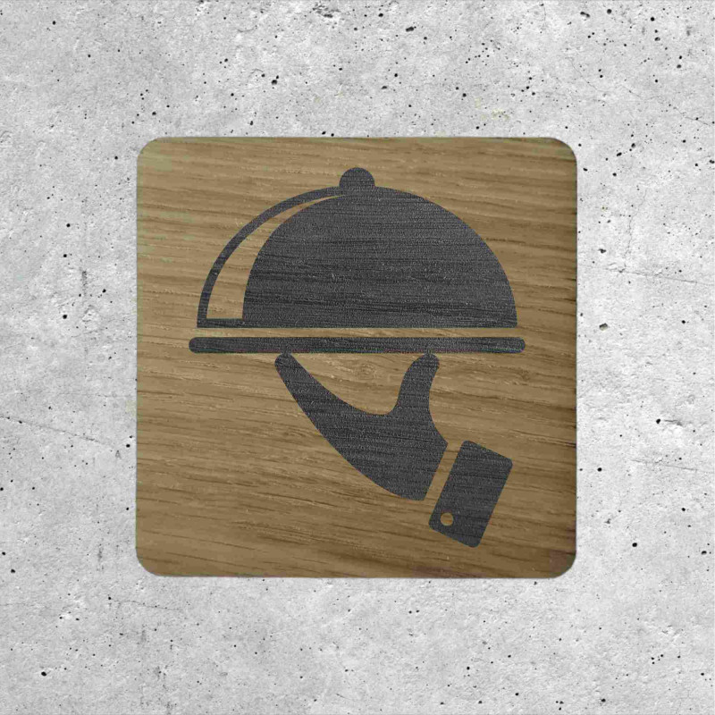 Wooden Signage - Dining Area | Eco-friendly | Made in France