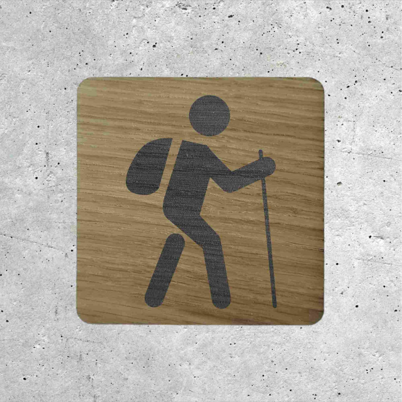 Wooden Hiking Sign | Handmade | Made in France