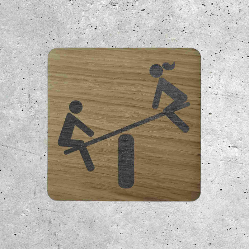 Wood Playground Sign | Eco-friendly | Made in France