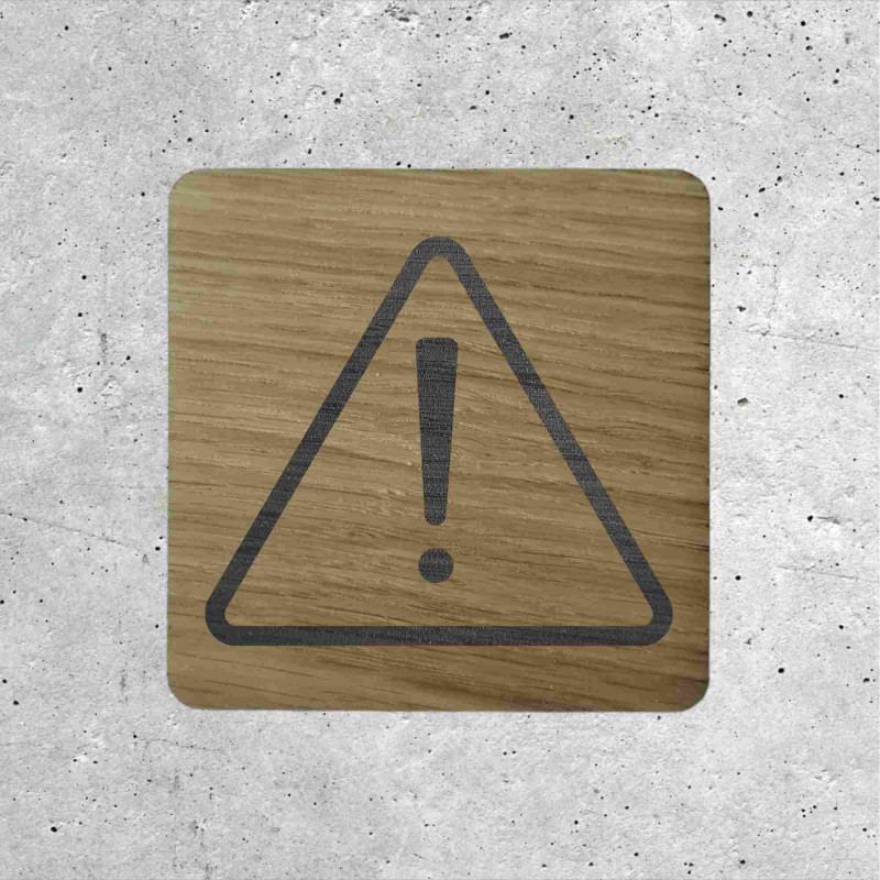 Wooden Safety Plate | Eco-friendly | Handcrafted | Made in France