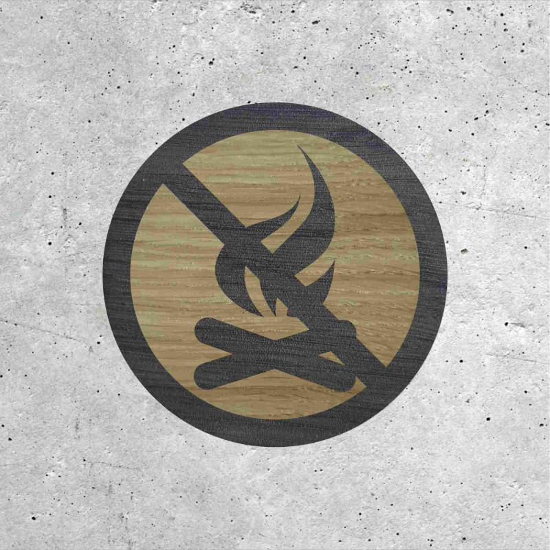 Wood Sign - No Campfire | Eco-Friendly | Handcrafted