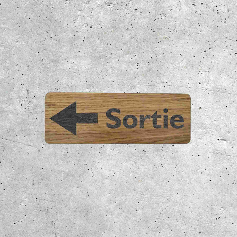 Panneau Directionnel en Bois | Écologique | Artisanal | Made in France