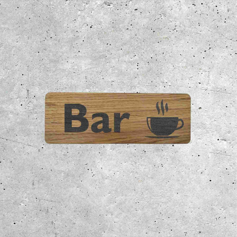 Wooden Bar Sign | Eco-Friendly | Handcrafted | Made in France